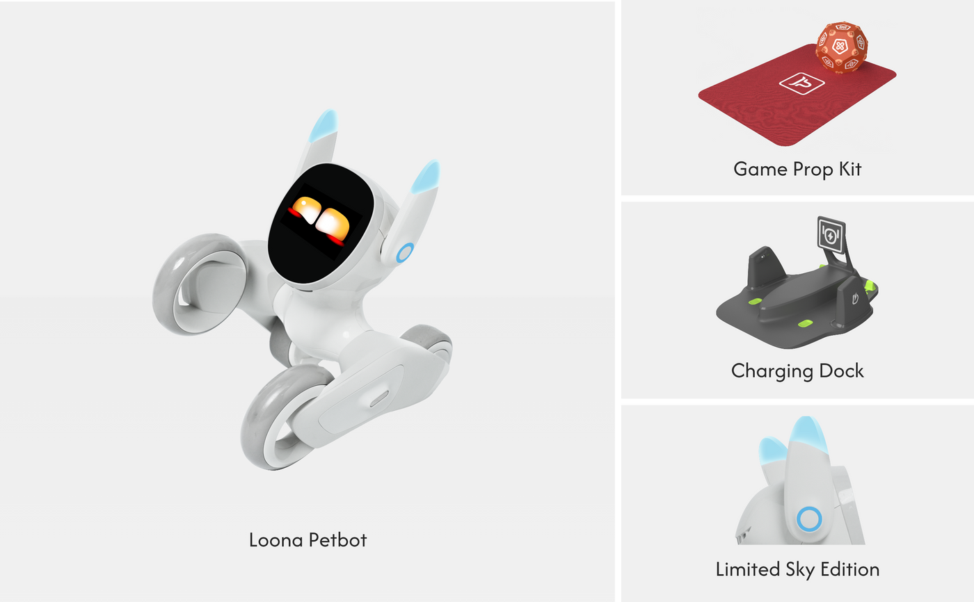 Loona Cute Emo Robot Puppy - Your Smart Robotis Pet Companion | KEYi Tech